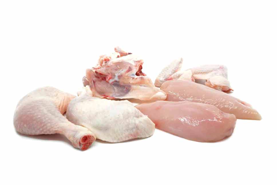 Pollo entero de 2,75 kg troceado a tu gusto o la pieza entera